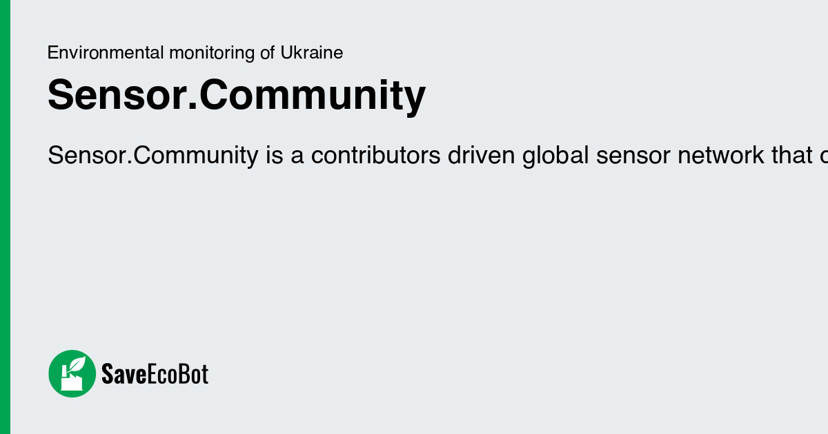 Sensor.Community - SaveEcoBot