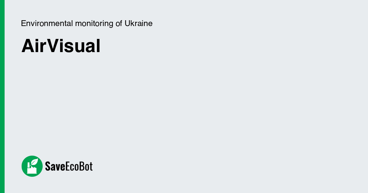 AirVisual - SaveEcoBot